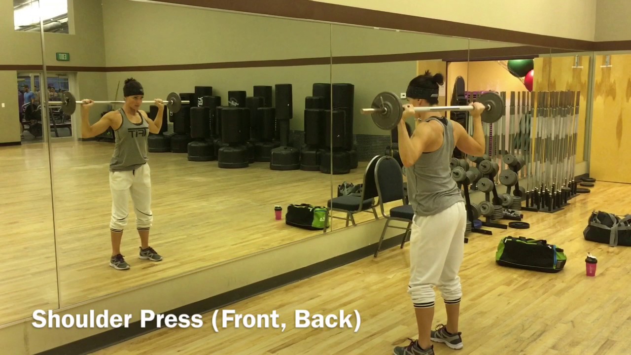 Shoulder Press (Front, Back) - YouTube