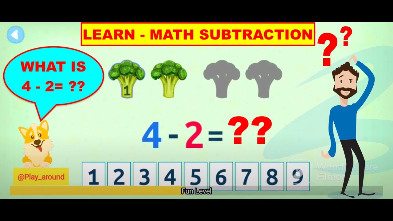 Kids Math | Learn Subtraction | Train your Brain | Improve Memory ...