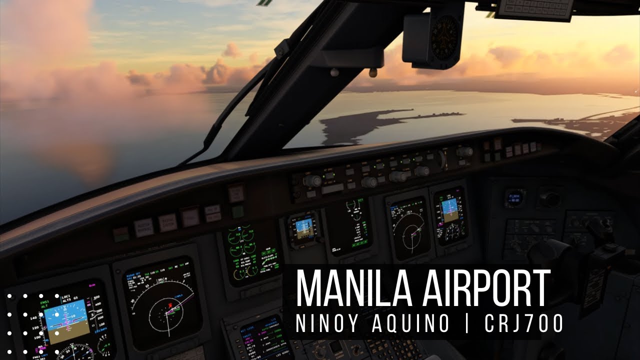 Experience a stunning approach to Manila Airport in 4K! - YouTube