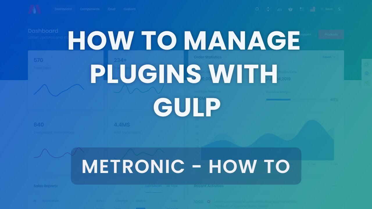 [Below v7.0] How To Manage Plugins with Gulp - Metronic Admin Theme - YouTube