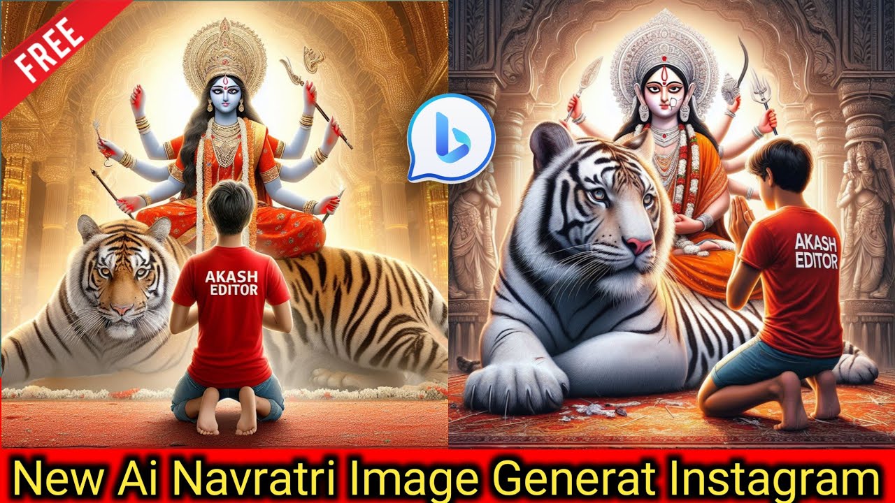 Navratri Ai Image Generat Instagram trending reel editing Ai Navratri ...