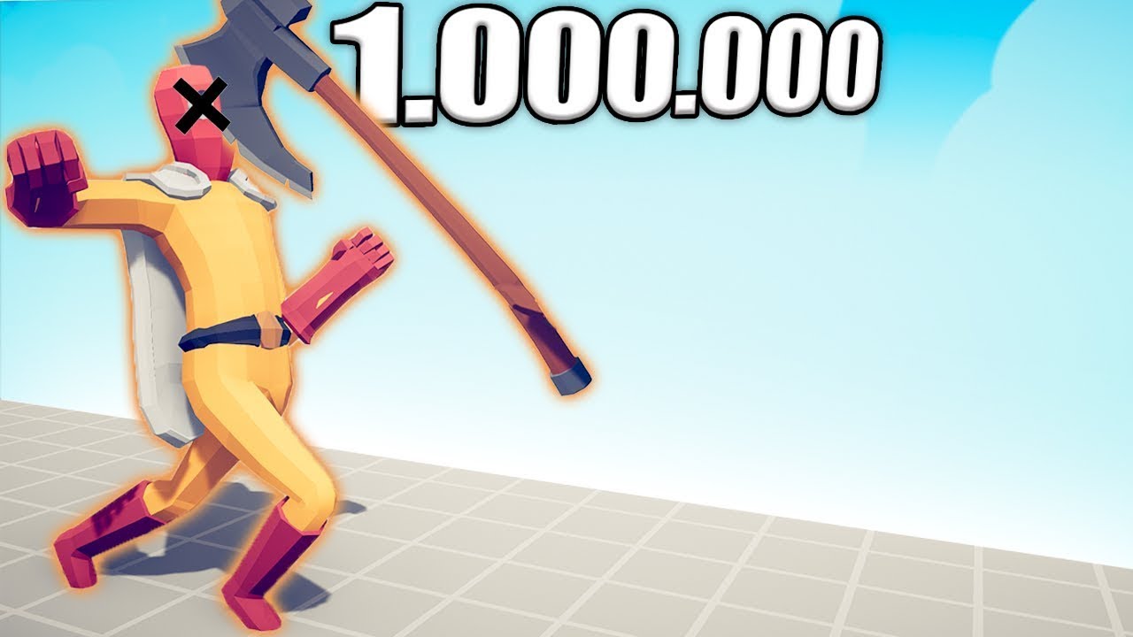 1.000.000 DAMAGE AXE vs UNITS - TABS | Totally Accurate Battle ...