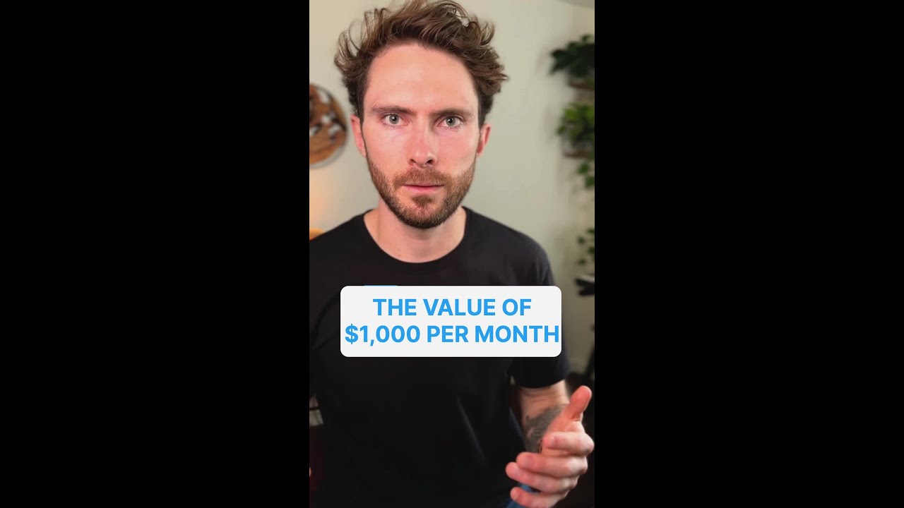 The Value of $1,000 Per Month #shorts - YouTube