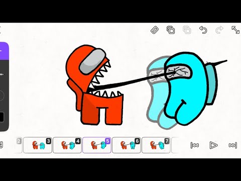 among us animation on flipa clip #animation - YouTube