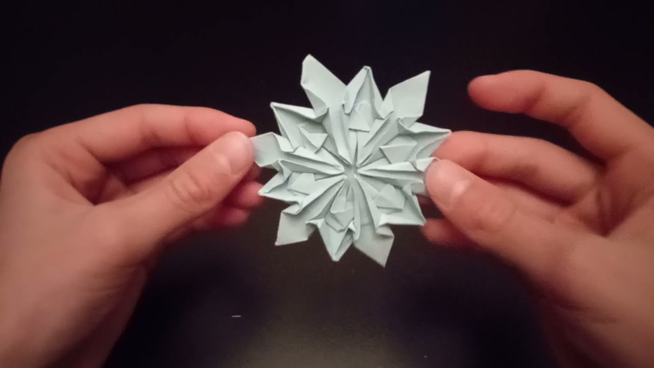How To Make A Origami Snowflake YouTube how-to-make-a-origami-snowflake-youtube