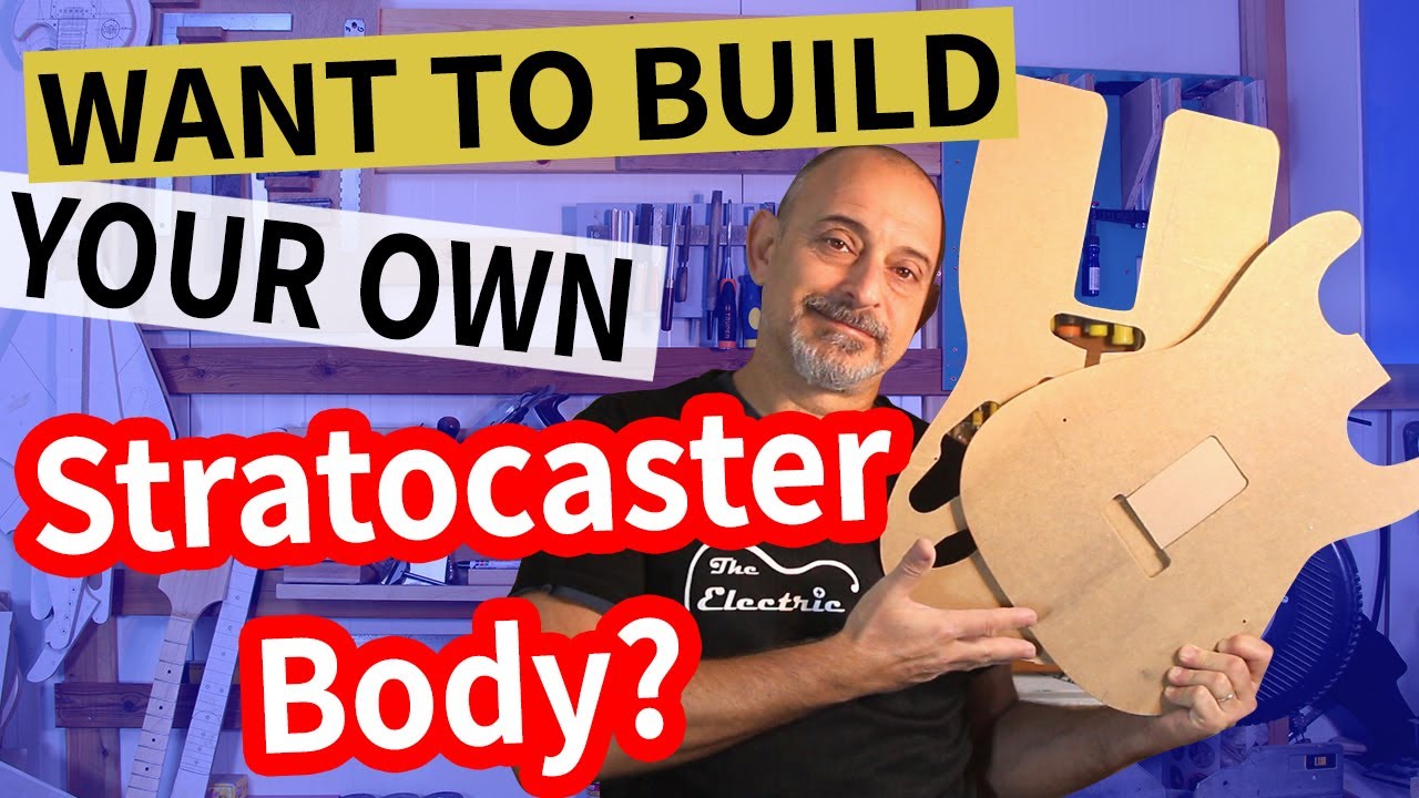 Build a Stratocaster Style Guitar Body – Your Guide -Part 1-Templates ...