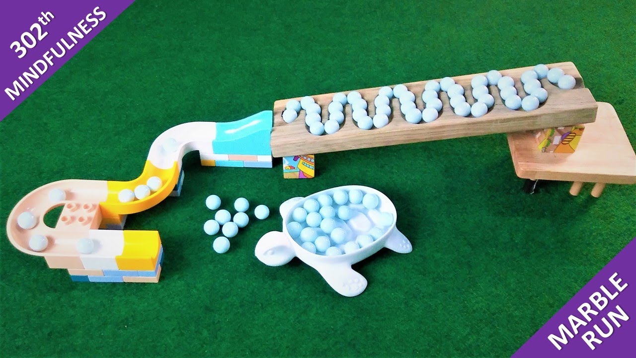Mindfulness Marble Run Race (302) ☆ Enjoy, Relax, Happy, & Be Here Now ...