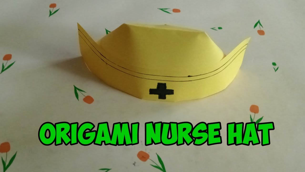 Easy, Nurse Hat‼️Cara membuat Origami Topi Suster - YouTube