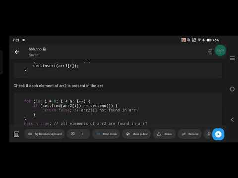 Check If One Array is a Subset of Another in C++ | Simple and Efficient Solution - YouTube