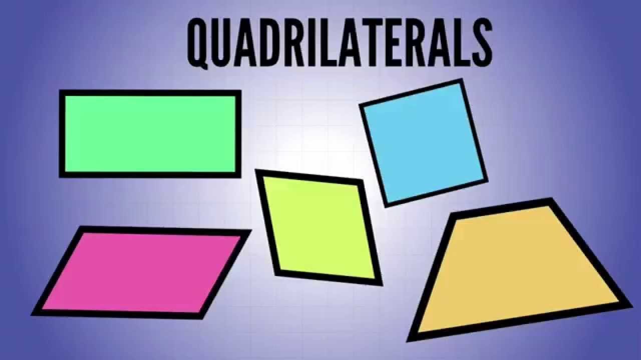 High school geometry - intro to quadrilaterals. - YouTube