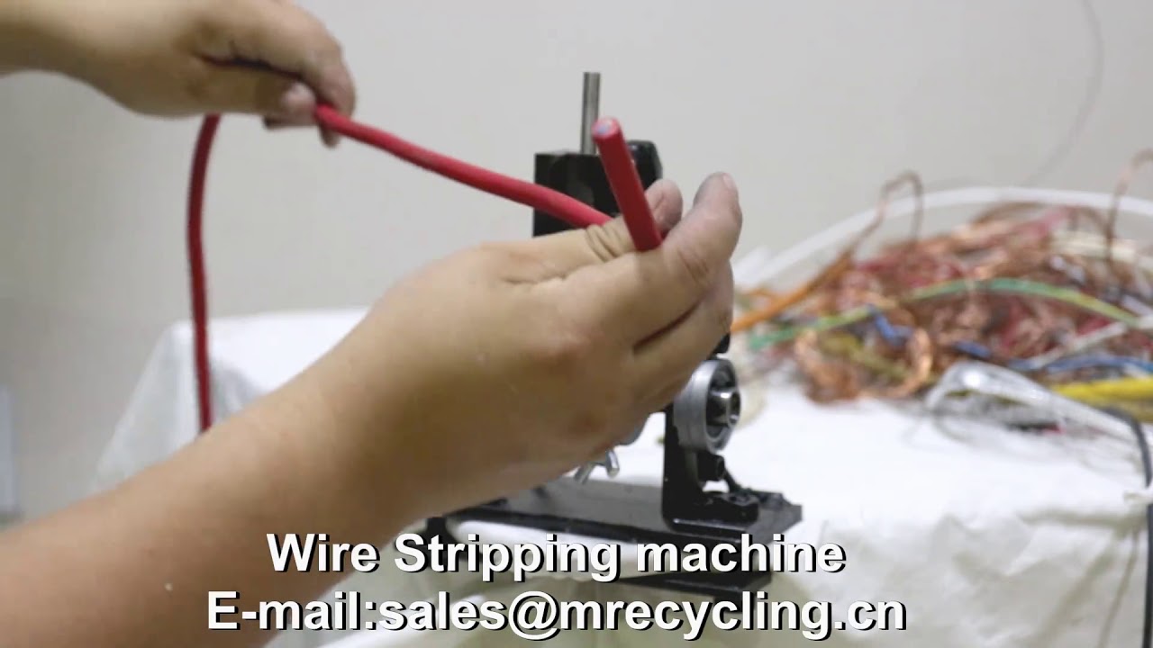 manual copper wire stripping machine - YouTube