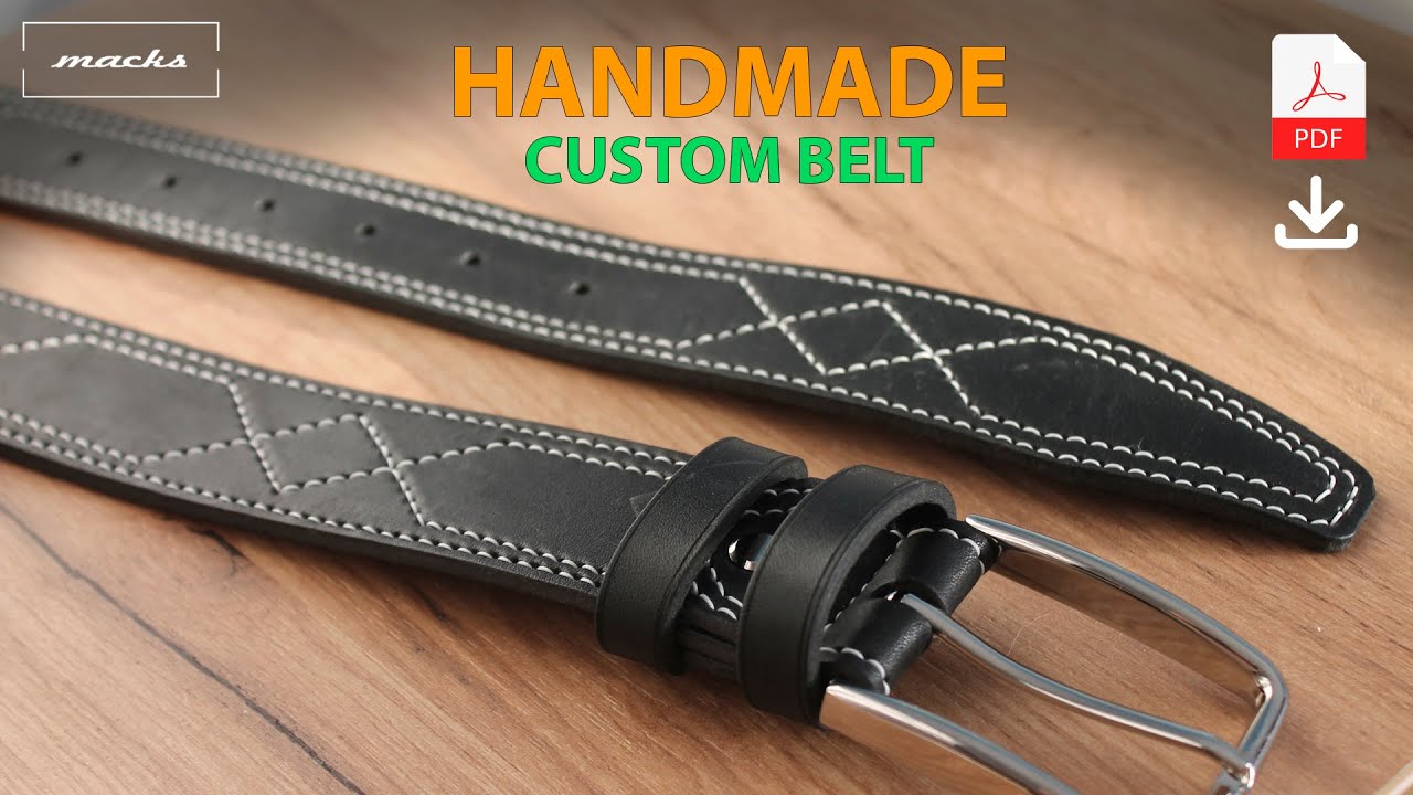 Making a Leather Belt - PDF Pattern - YouTube