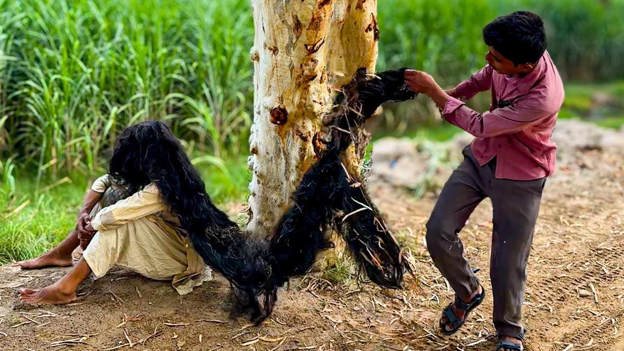 Homeless Girl’s Hair STUCK in Tree 😱 First Haircut After 12 Years ...