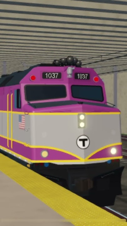 MBTA F40PH-2C Arriving at the airport station! - YouTube