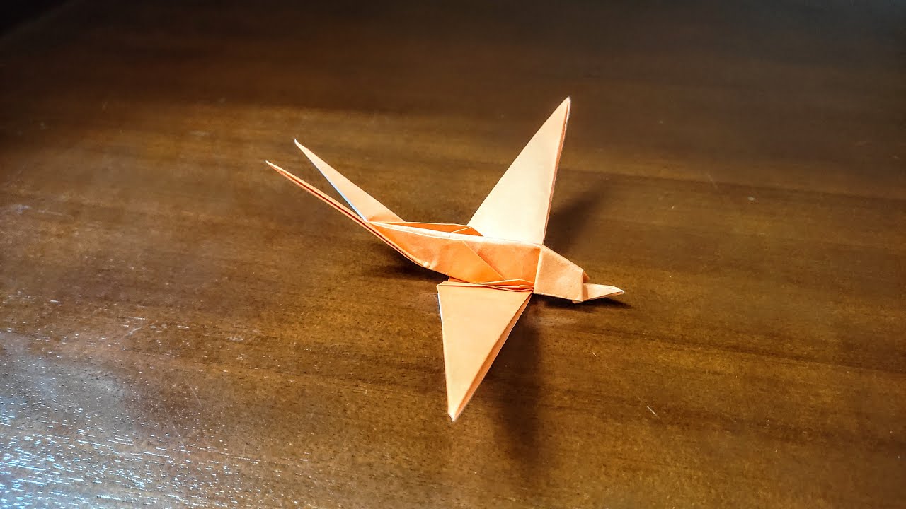 Origami Swallow Bird | How To Make An Origami Swallow Bird | Easy ...
