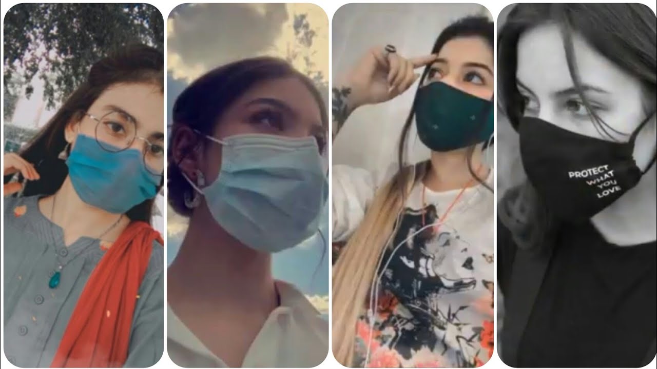 New mask girl cute dpz for whatsapp | girls best dp images for fb ...