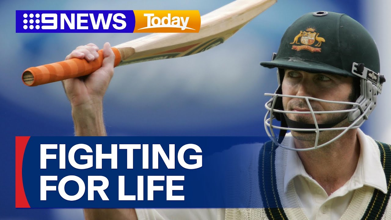 Cricket great Damien Martyn fighting for life | 9 News Australia - YouTube