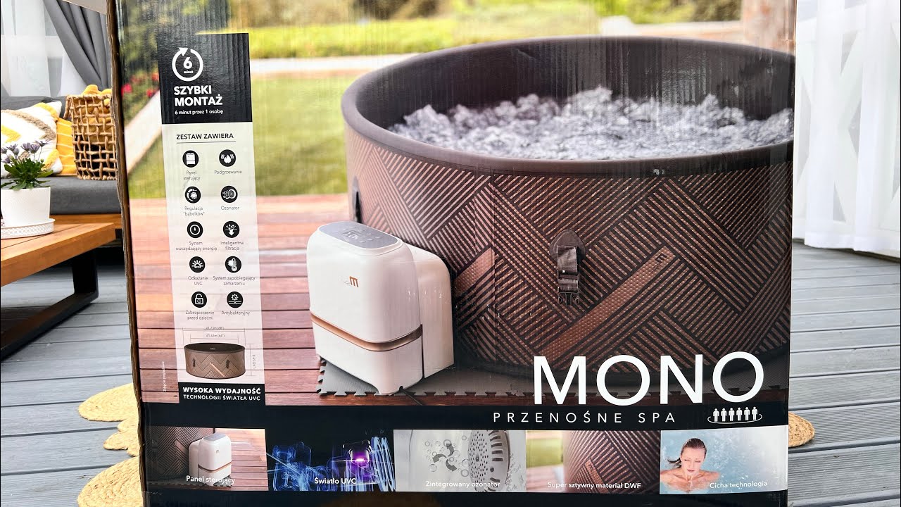 Jacuzzi MSpa Mono 2022 | unboxing, montaż, pierwsze uruchomienie ...