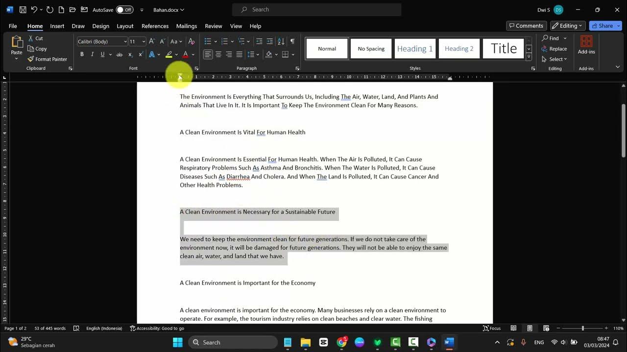 Microsoft 365 (Office): How to Convert Text to Capitalize Each Word in Word - YouTube