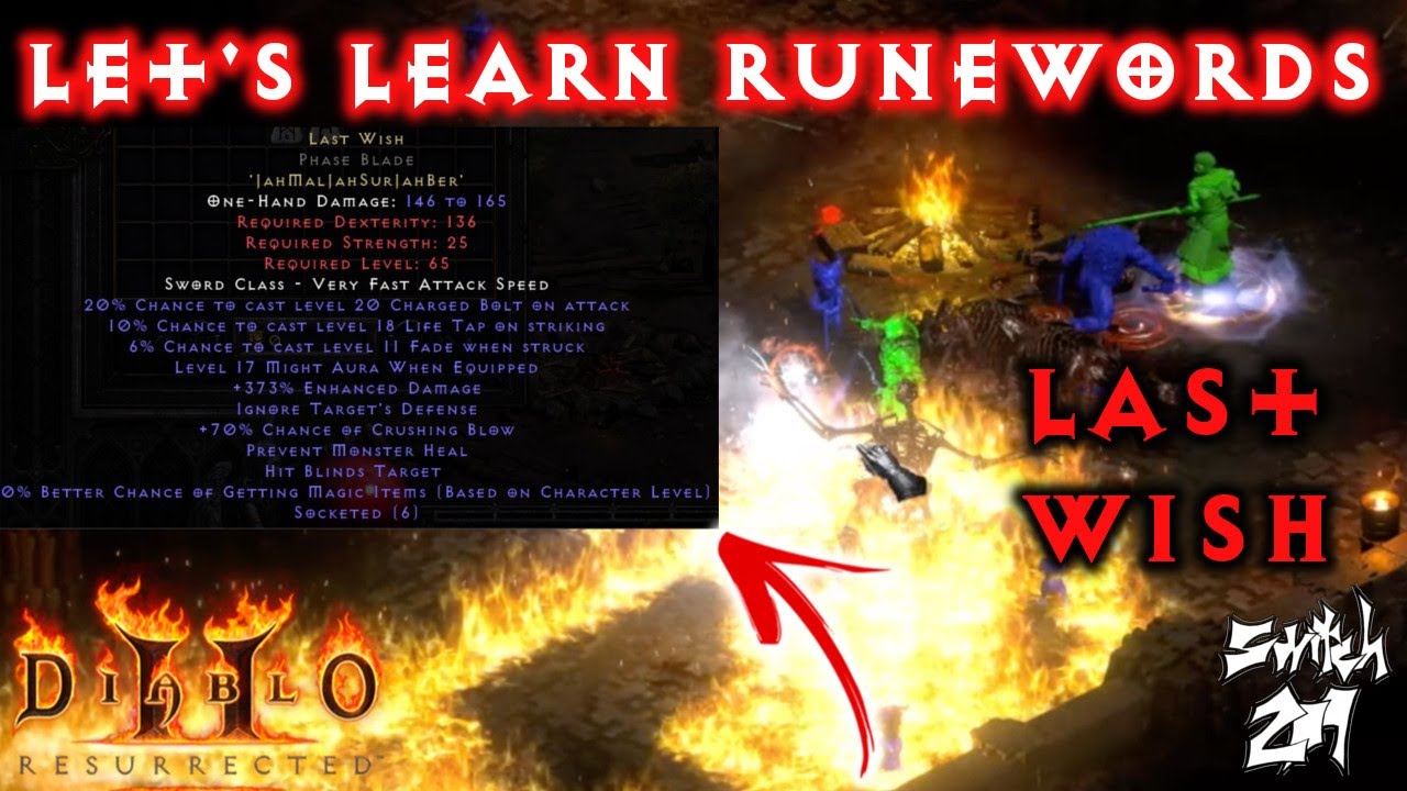 Let's Learn Runewords: Last Wish - Diablo 2 Resurrected - YouTube