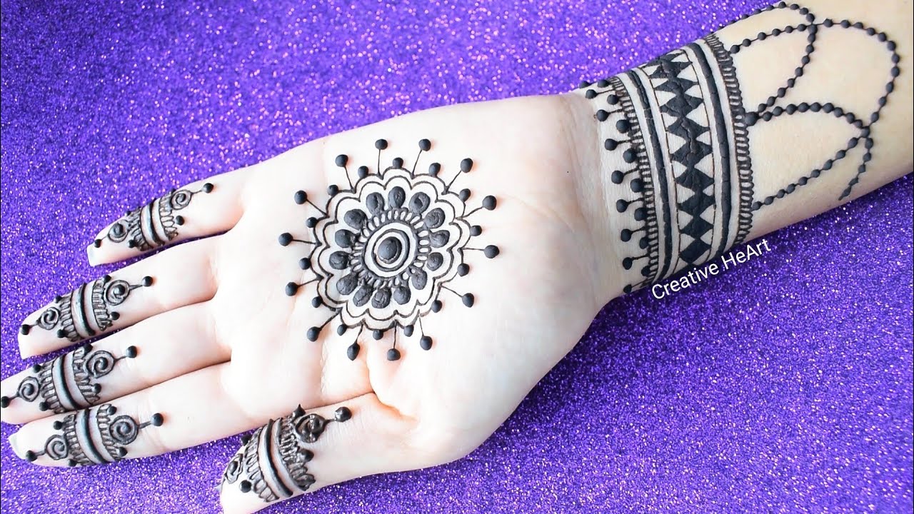 New Style Mandala Mehndi Design💜 - YouTube