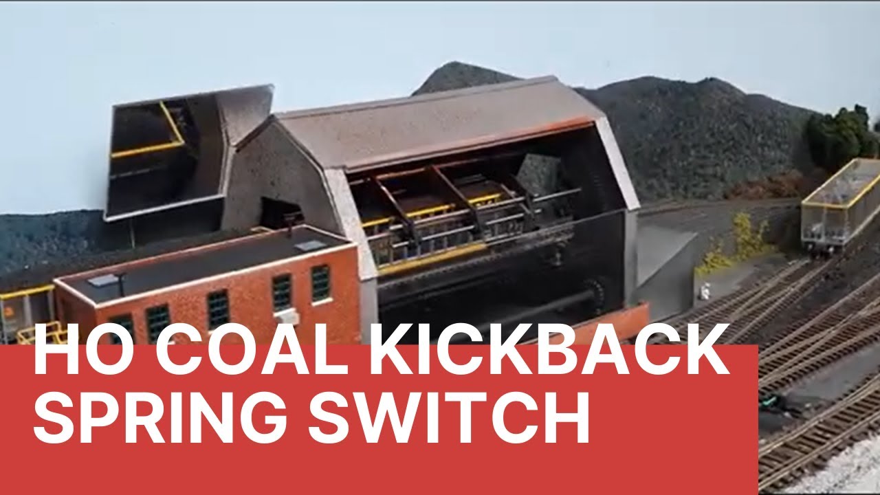 Model Railroad Coal Tipper with Kickback Trestle and Spring Switch ...