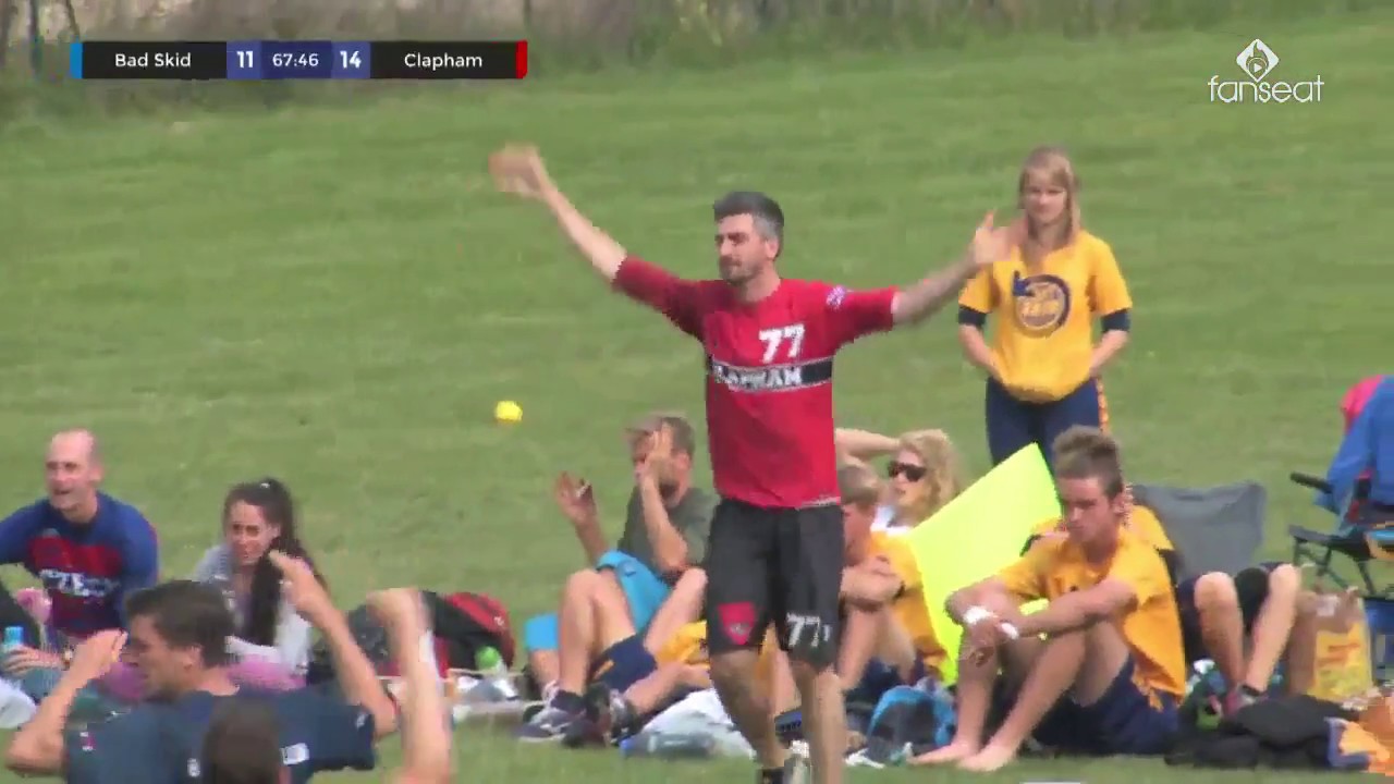 EUCF 2017 - Clapham vs Bad Skid - Open Final - Ultimate frisbee - YouTube