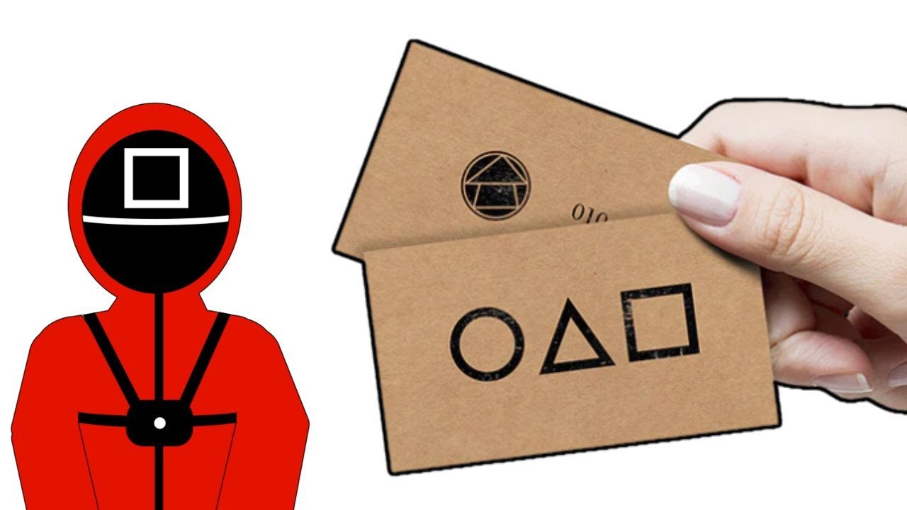 Squid Game Invitation Card | How to Make a Squid Game Card - YouTube