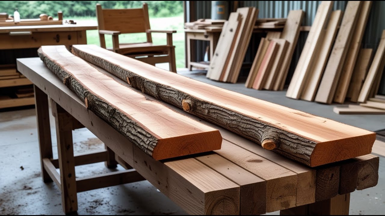 Modern Farmhouse Coffee Table: A Unique Wood Chip Mosaic - YouTube