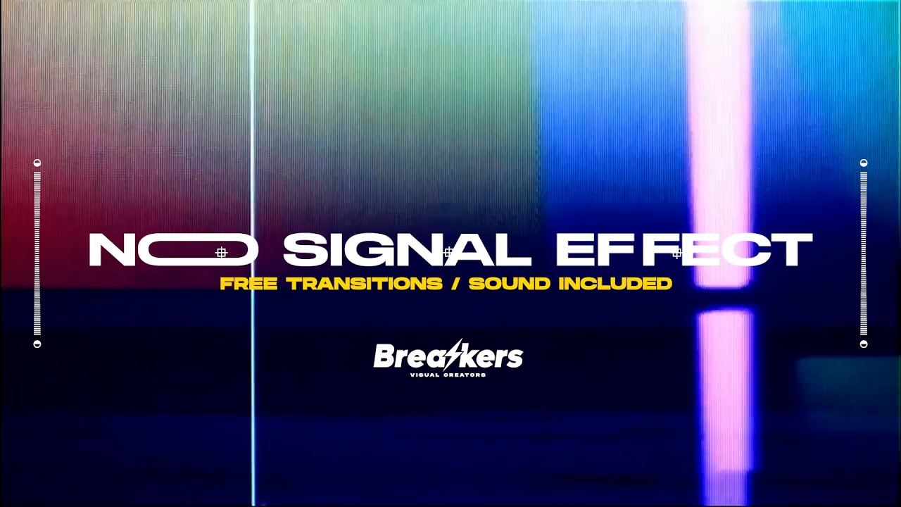 NO SIGNAL EFFECT (free overlay sound included) #film #contentcreator # ...