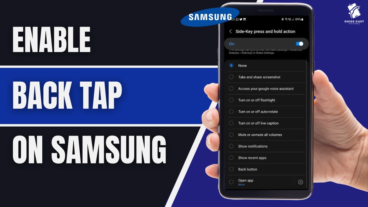How to Enable Back Tap on Samsung (Full Guide) - YouTube