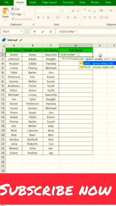 #Textjoin In Excel #exceltips #excelshorts #exceltech #exceltutorial 1 subscribe my channel 🙏 ...