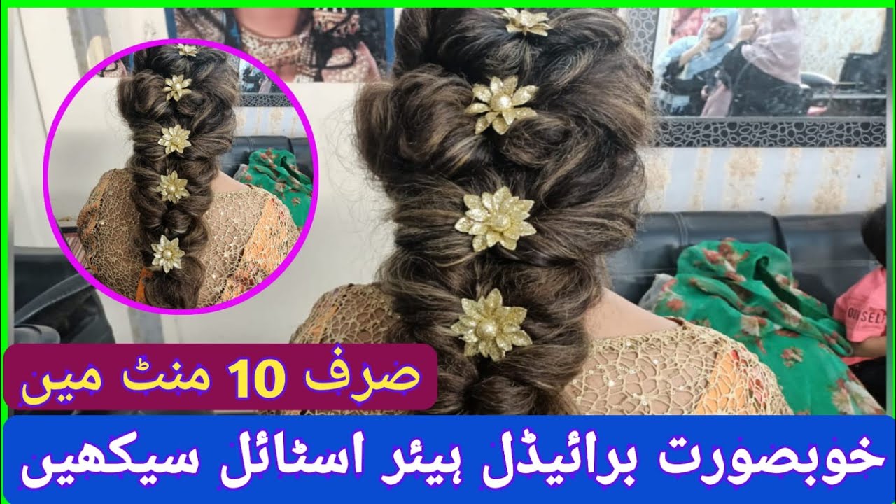 Massy hair style super easy technique for long hairs || SAFFRON SALON ...