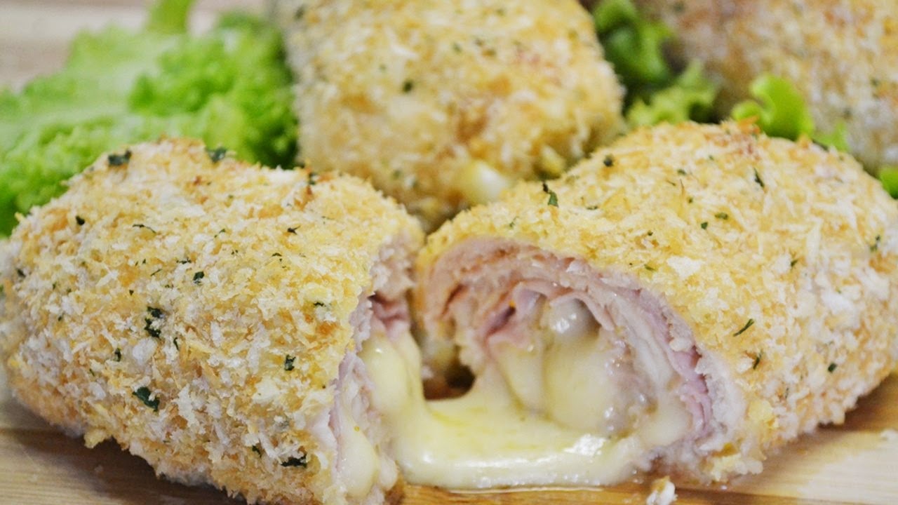 Receita De Peito De Frango Recheado E Empanado Mallu Hessel Youtube