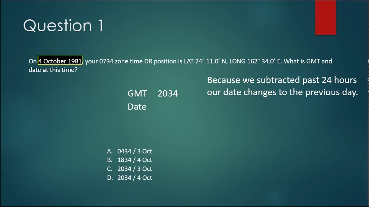 Lesson 6 A Zone Time To GMT YouTube