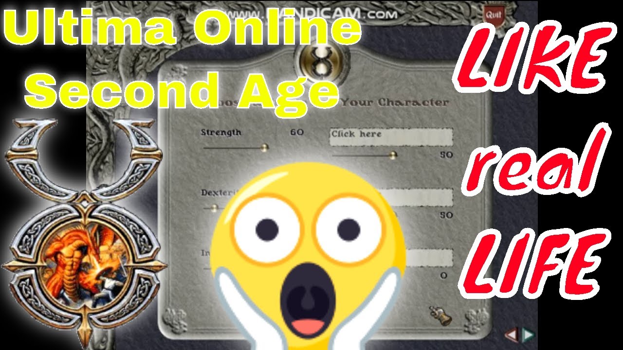 Ultima Online Second Age - A real living character! No macros, goal ...