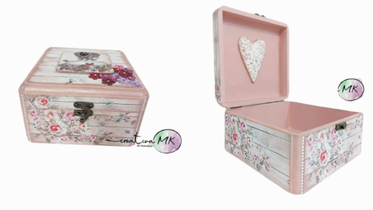 Decoupage Box DIY Tutorial #dekupaz - YouTube