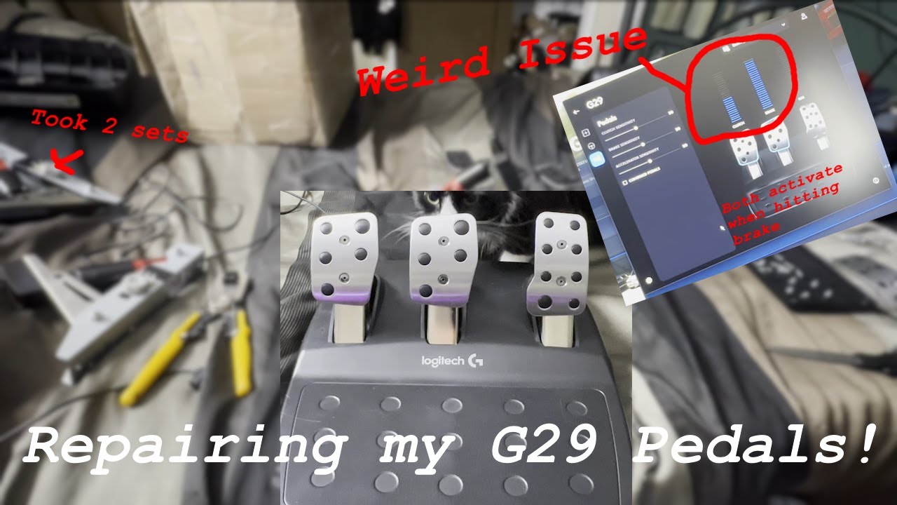 Fixing my Logitech G29 Pedals with Hopes and Dreams - YouTube