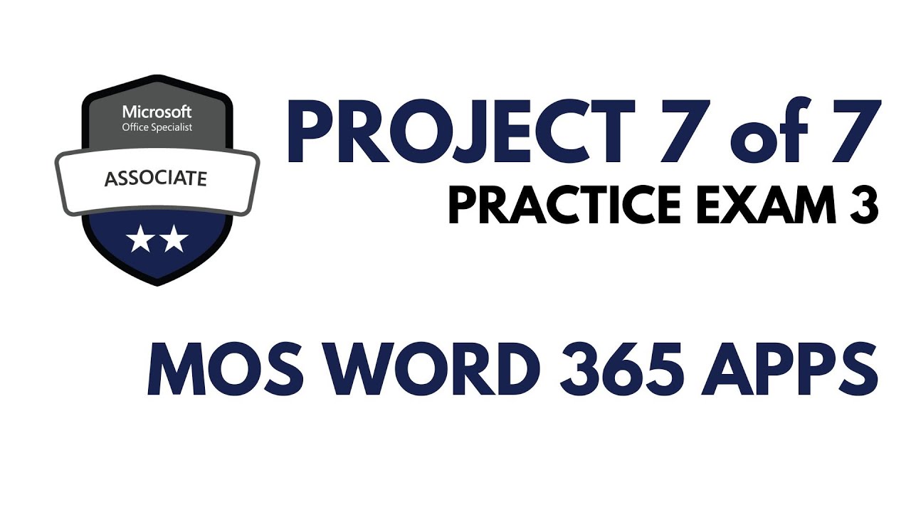 MOS Word 365 Apps | Practice Exam 3: Project 7 of 7 [Filipino] - YouTube