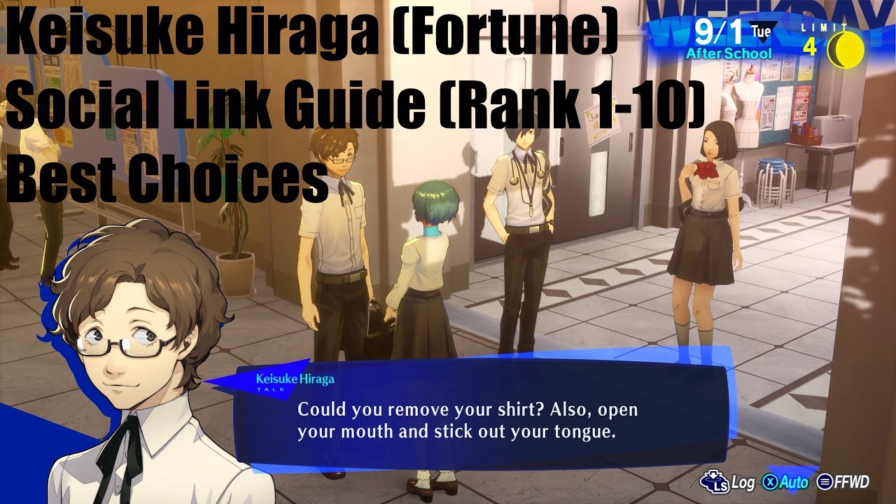 Persona 3 Reload | Keisuke Hiraga (Fortune) Social Link Guide (Rank 1 ...