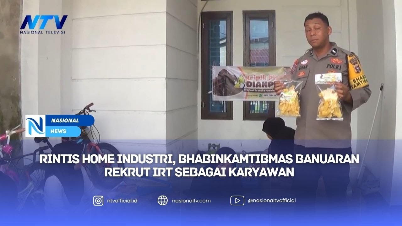 RINTIS HOME INDUSTRI, BHABINKAMTIBMAS BANUARAN REKRUT IRT SEBAGAI ...