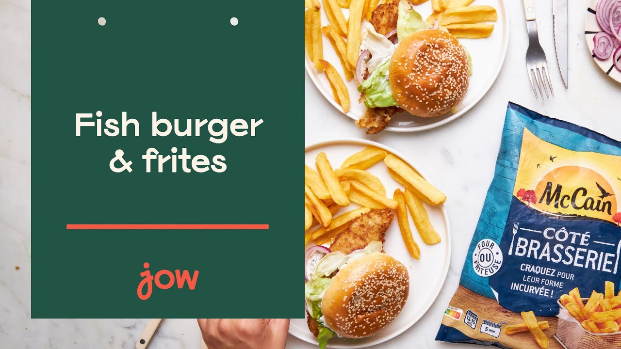 Recette du Fish burger & frites - YouTube