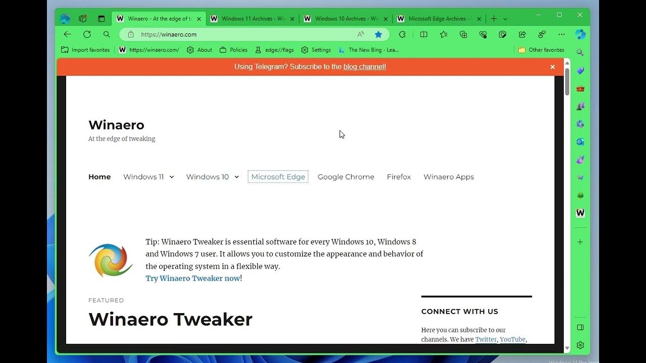 Super Drag and Drop feature in Microsoft Edge. Showcase by Winaero.com - YouTube