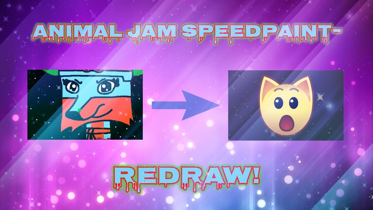Animal Jam Speedpaint- Redraw of "My Main Look Crying" - YouTube