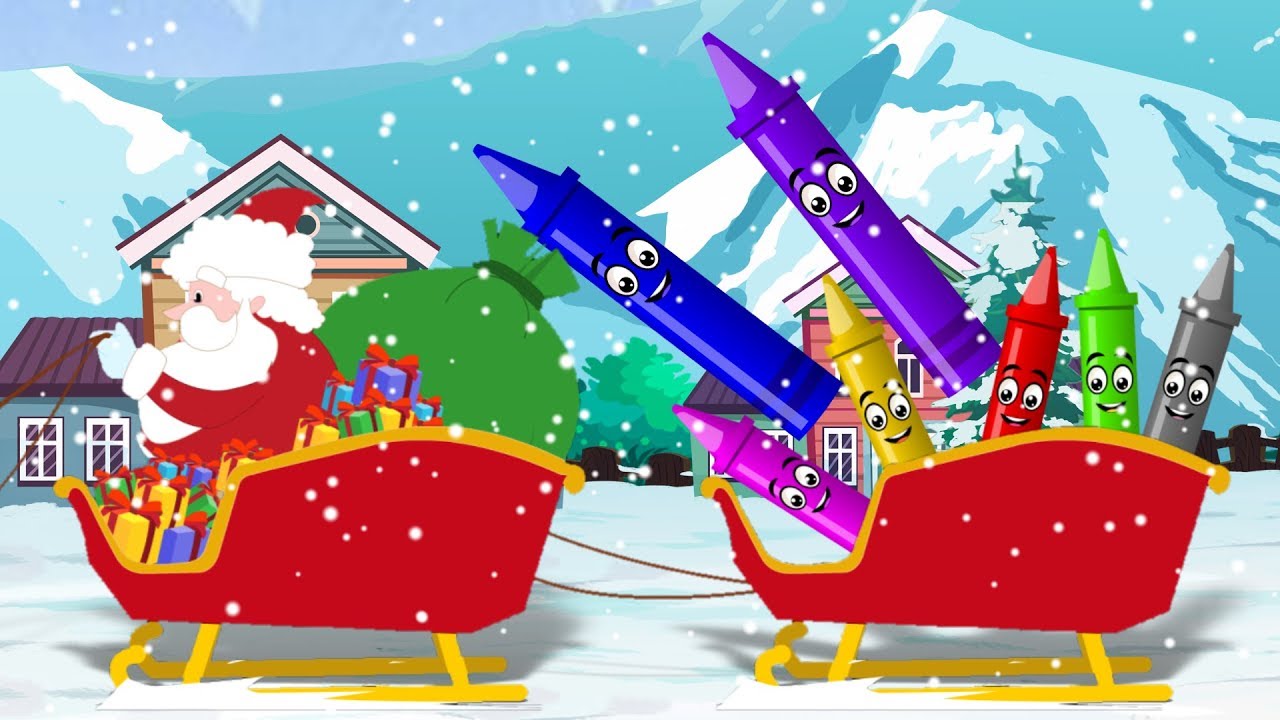 Crayons Colors | Santa Claus | Learning Video for Kids and Toddlers ...