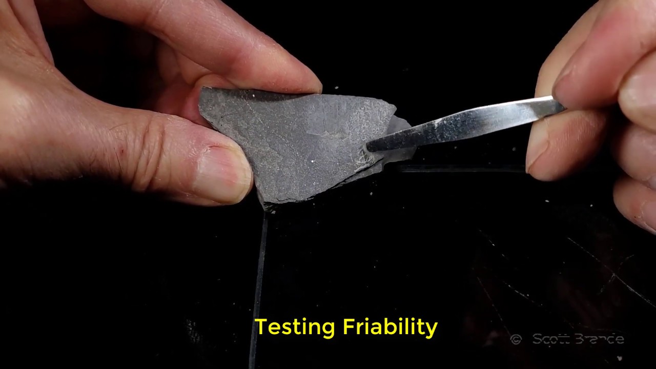 Identification Sedimentary Rock A07 - Friability - YouTube