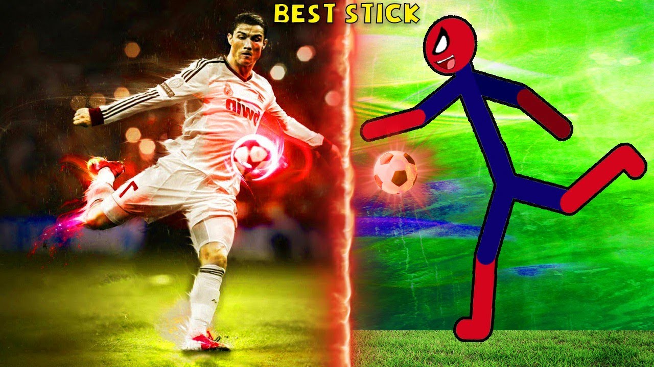 Stickman VS Ronaldo | Stickman dismounting funny moments #-21 Best ...