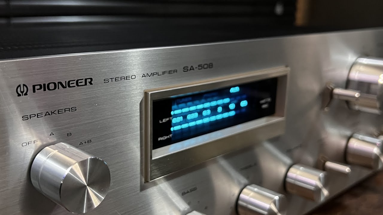 Amplificador Pioneer SA-508 TB-AUDIO - YouTube