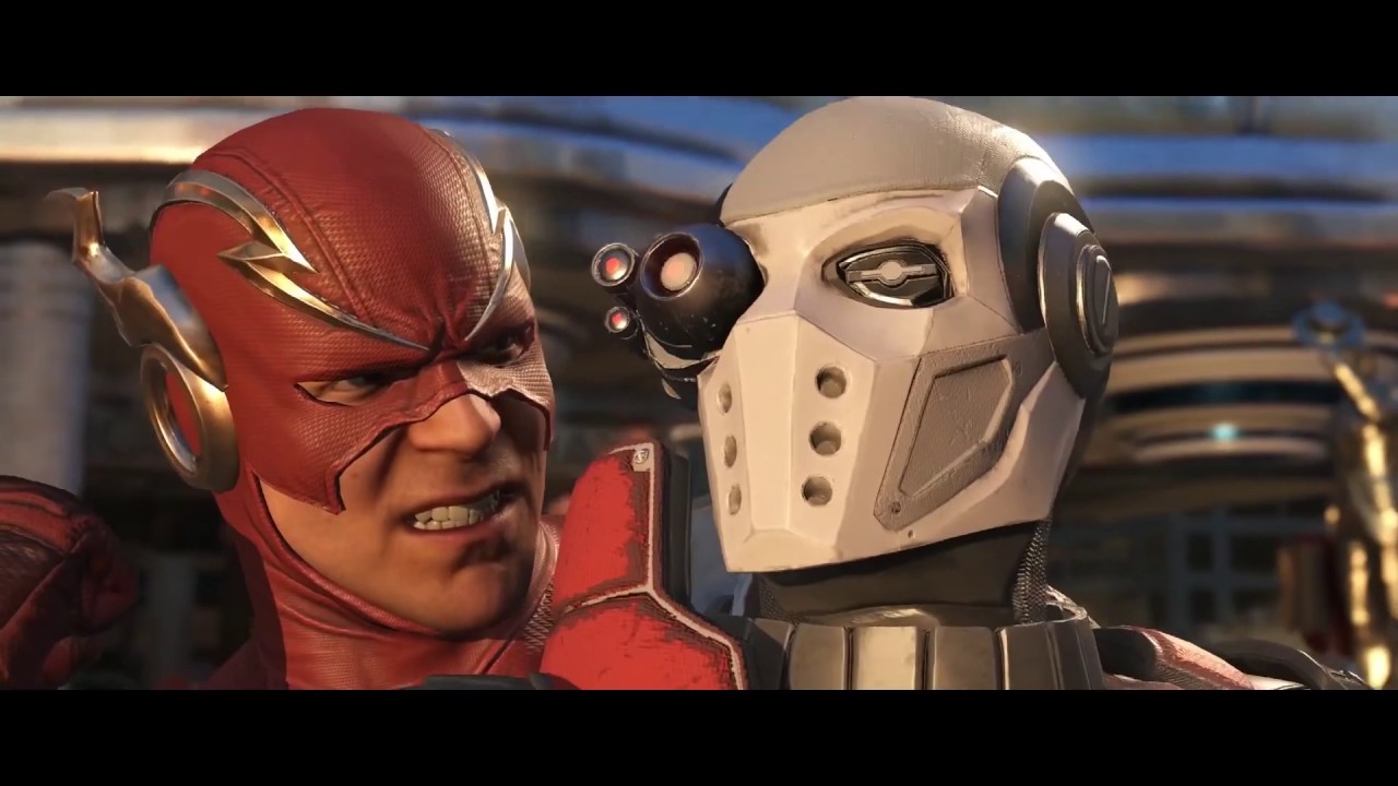 Injustice 2 "Flash vs Deadshot" Cinematic Fight - YouTube