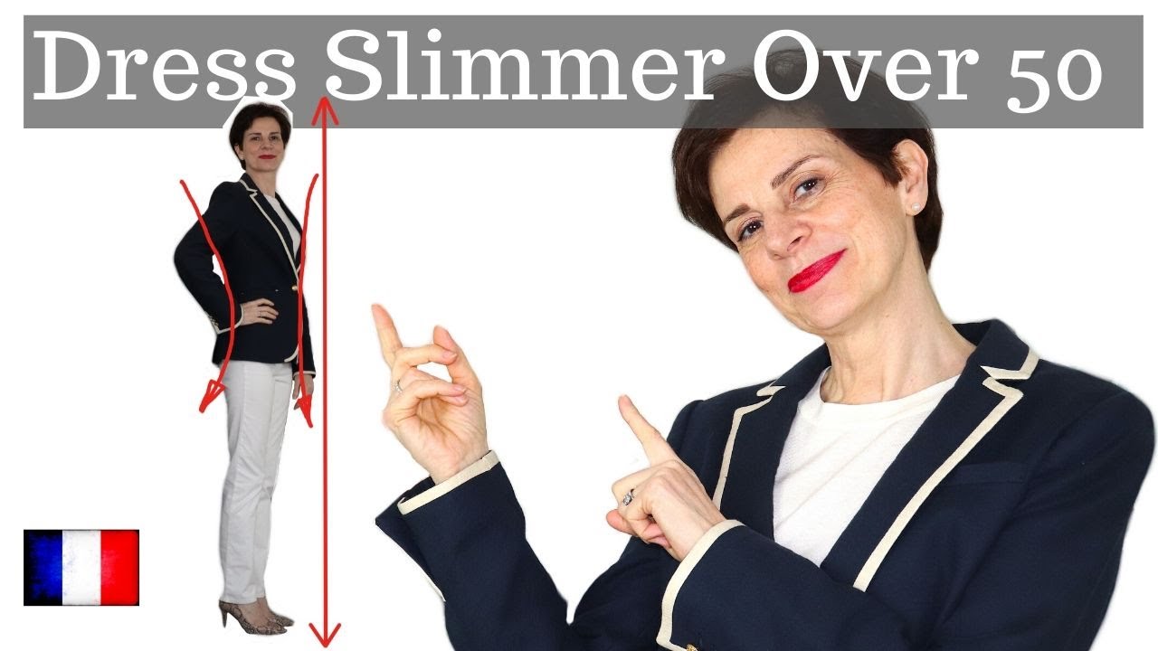 How To Dress Slimmer For Women Over 50 - YouTube